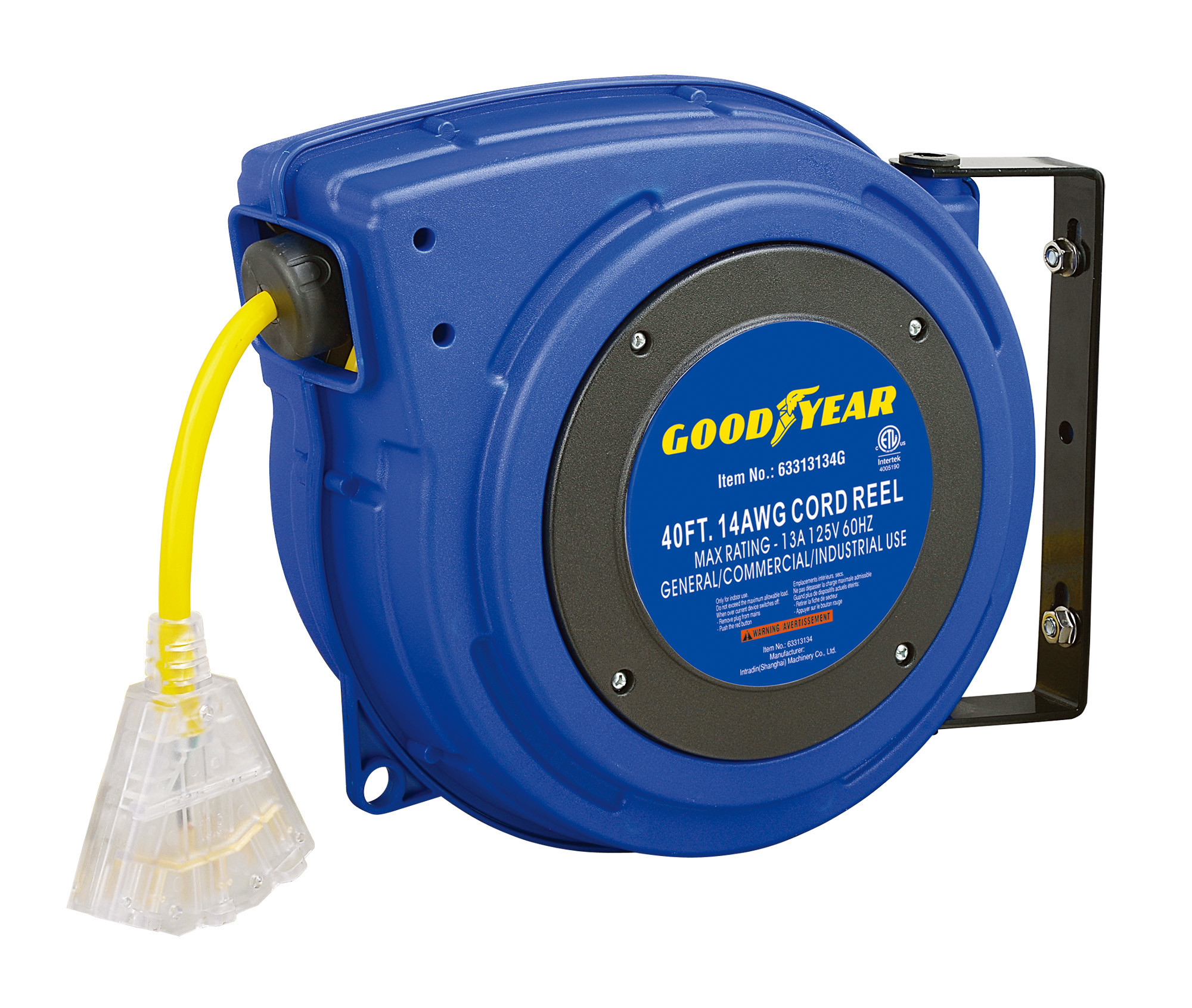 Goodyear 63313134G Outdoor Retractable Extension Cord Reels With ...