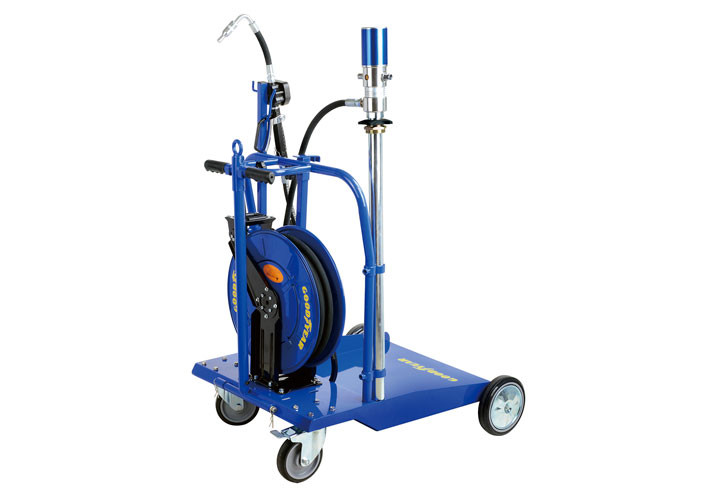 Goodyear Heavy Duty Mobile Lubricant Oil Pump Kit with Oil Drum Trolley ...