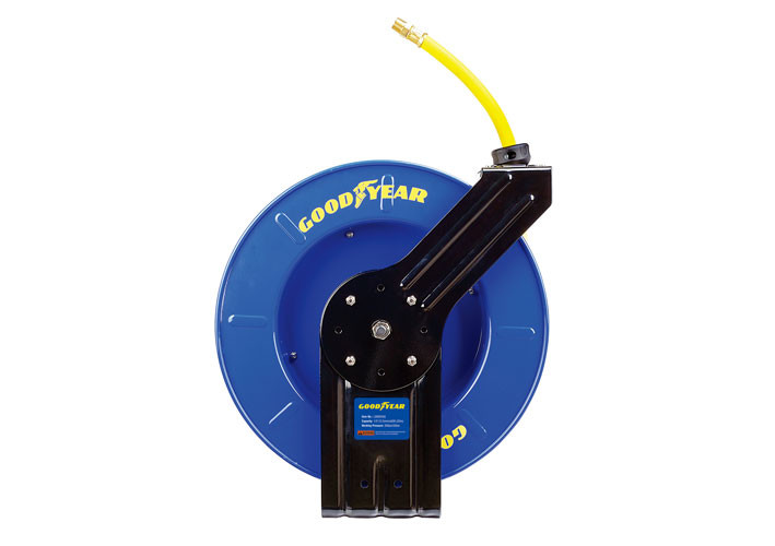 Goodyear Wall Mounted Retractable Air/Water Hose Reel for Car Washing