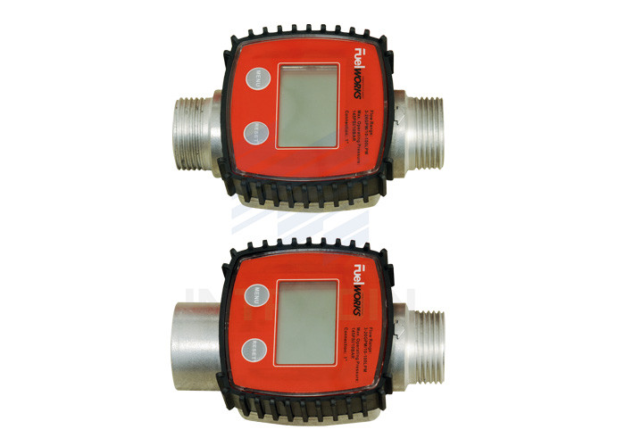 3 - 26 GPM Flow Rate Fluid Turbine Digital Fuel Flow Meter For Diesel ...